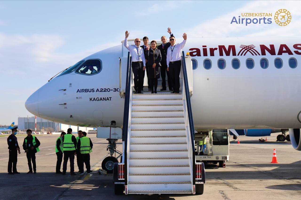 Кыргызская авиакомпания Air Manas спустя два года возобновила полеты из ...